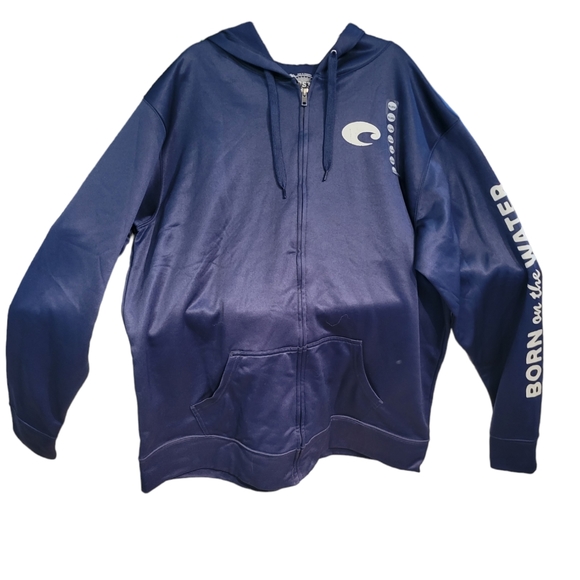Costa | Shirts | Costa Del Mar Full Zip Men Women Size Xxl Nwt Navy ...